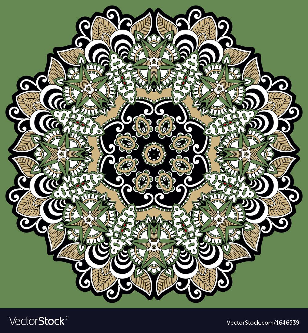 Geometric doily pattern Royalty Free Vector Image