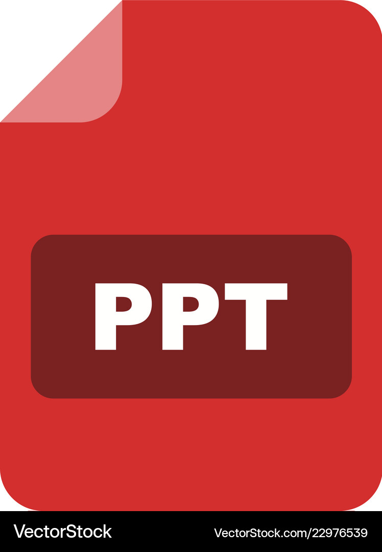 Ppt icon Royalty Free Vector Image - VectorStock