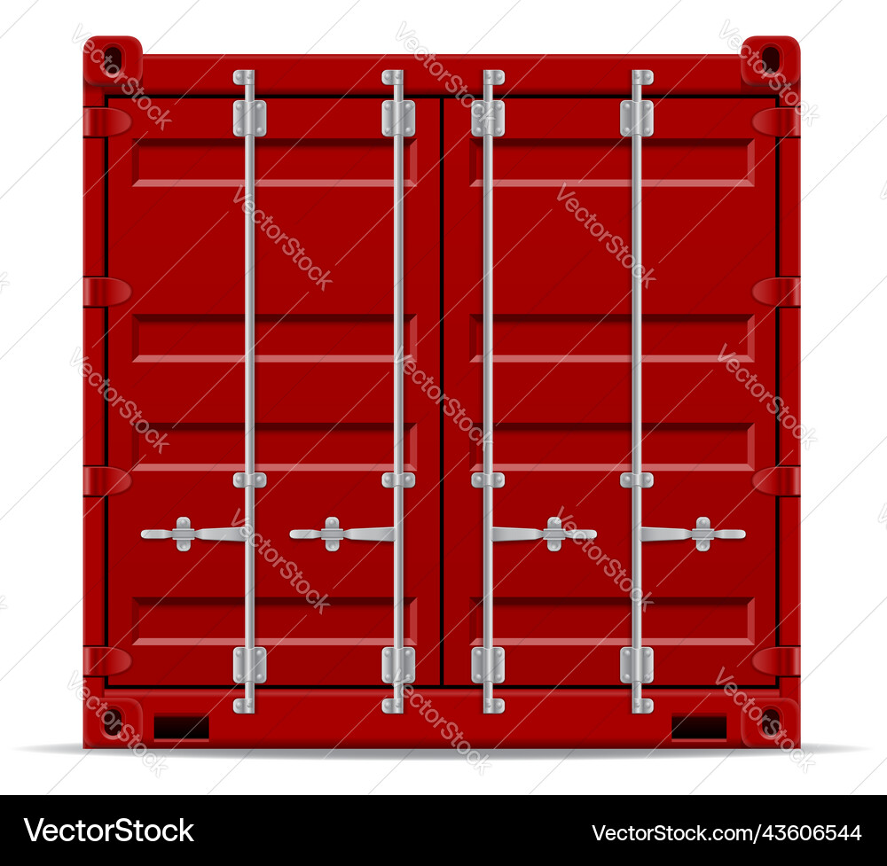 Cargo container for the delivery Royalty Free Vector Image
