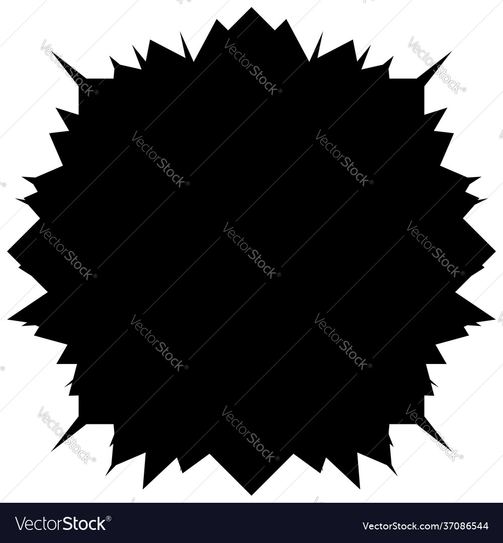 Edgy geometric shape element patch with sharp Vector Image