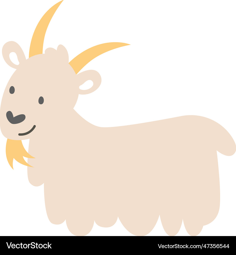 Goat animal standing Royalty Free Vector Image