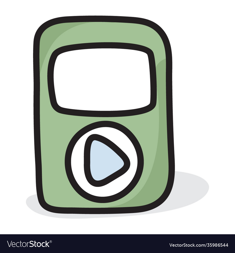 Mp3 player Royalty Free Vector Image - VectorStock