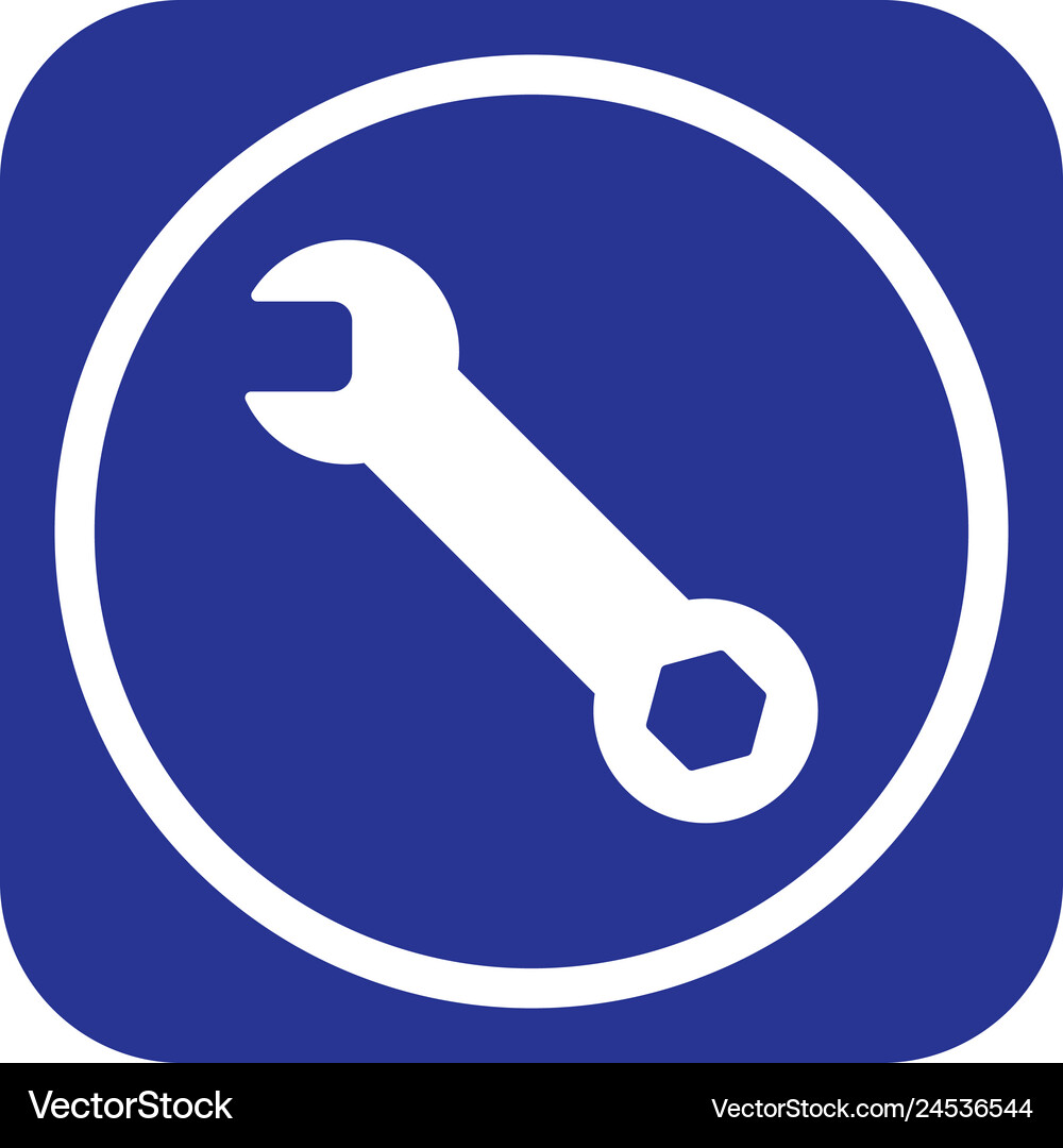 Wrench icon Royalty Free Vector Image - VectorStock