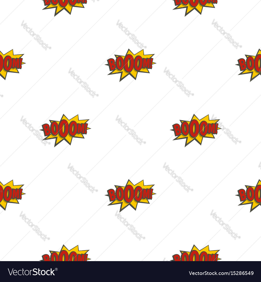 Boom explosion pattern seamless Royalty Free Vector Image