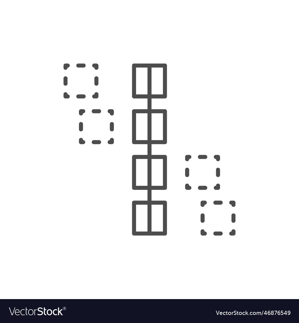 Center alignment line outline icon Royalty Free Vector Image Center alignment line outline icon Royalty Free Vector Image