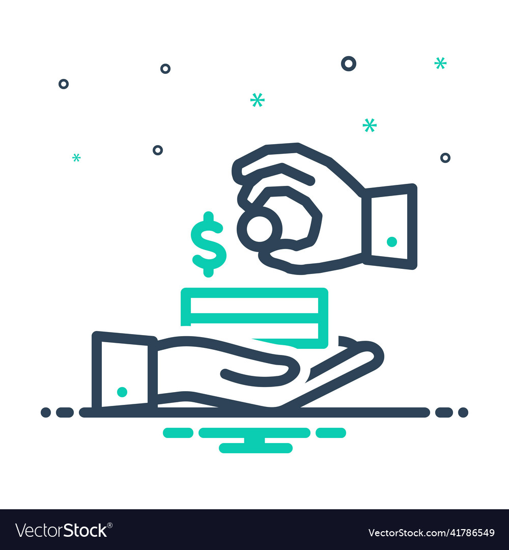 Contributions Royalty Free Vector Image - VectorStock