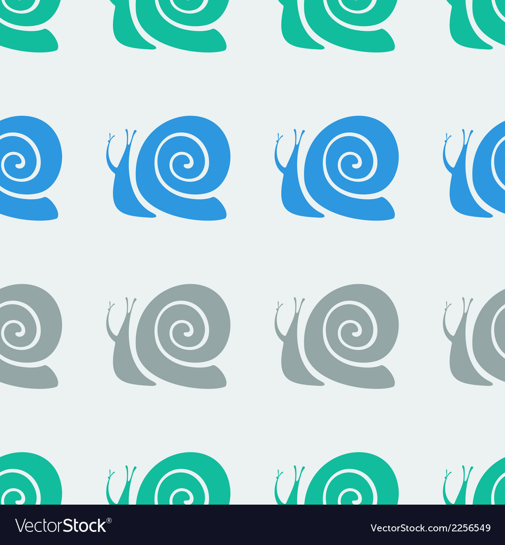 Snail pattern Royalty Free Vector Image - VectorStock