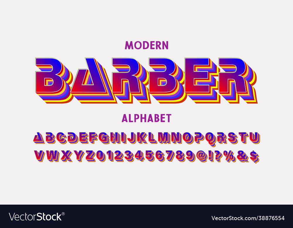 Alphabet font shadow effect classic lettering red Vector Image Alphabet font shadow effect classic lettering red Vector Image