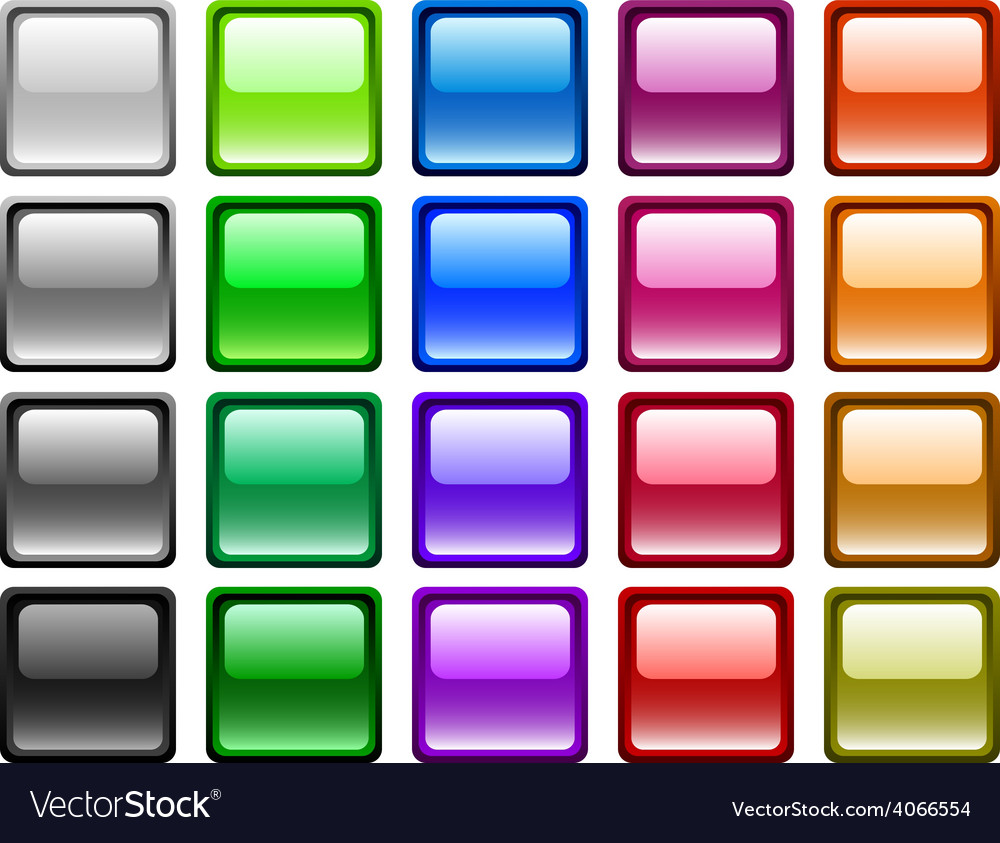 Buttons Royalty Free Vector Image - VectorStock Buttons Royalty Free Vector Image - VectorStock
