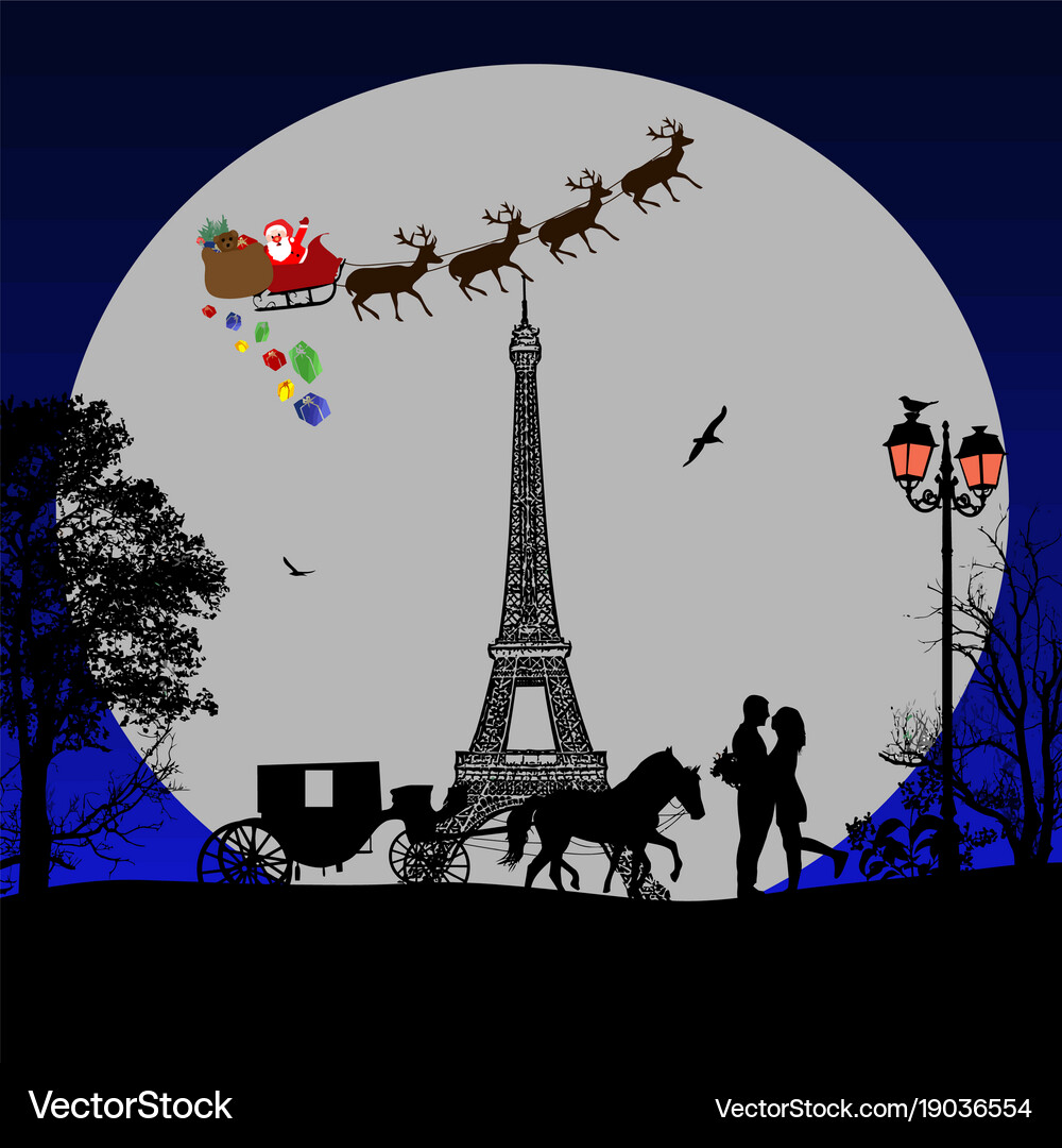 Holiday background on paris Royalty Free Vector Image