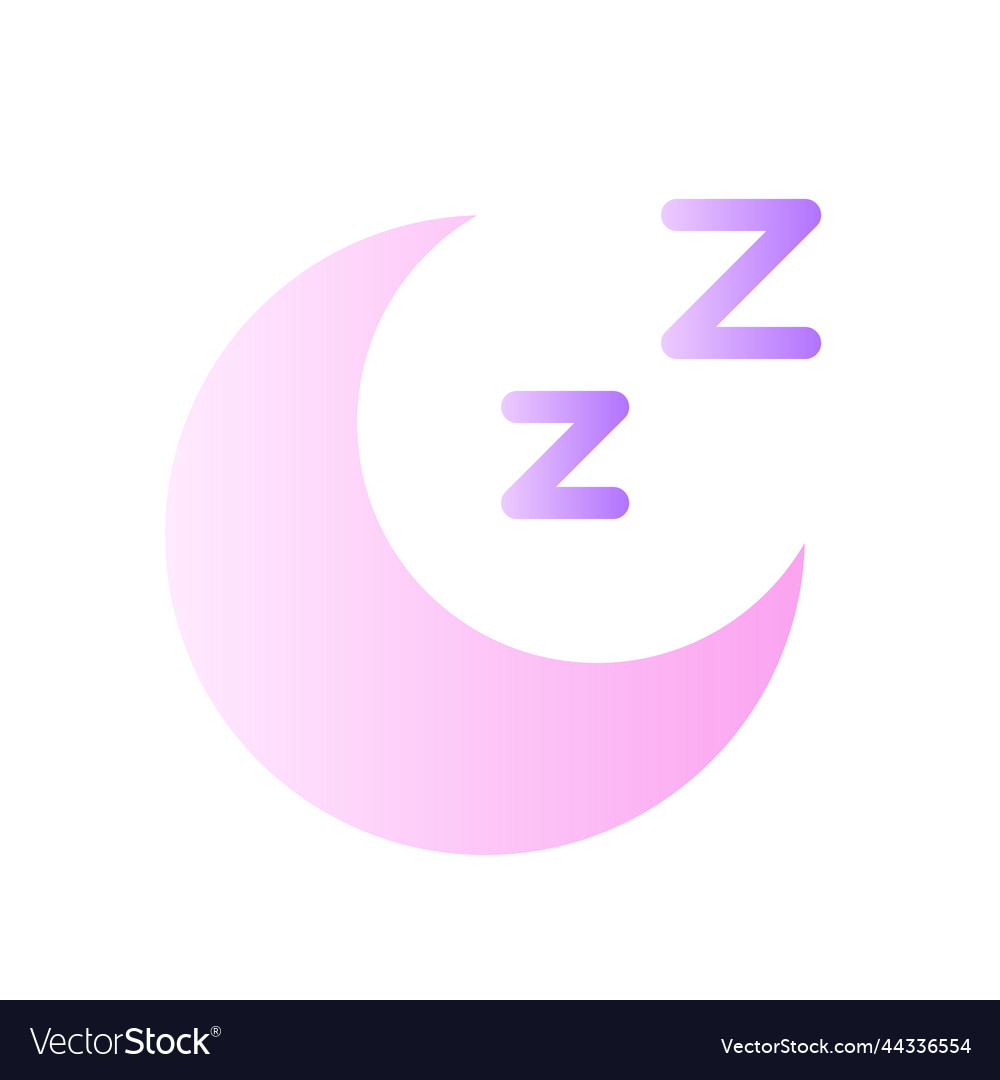 Sleep flat gradient two-color ui icon Royalty Free Vector Sleep flat gradient two-color ui icon Royalty Free Vector