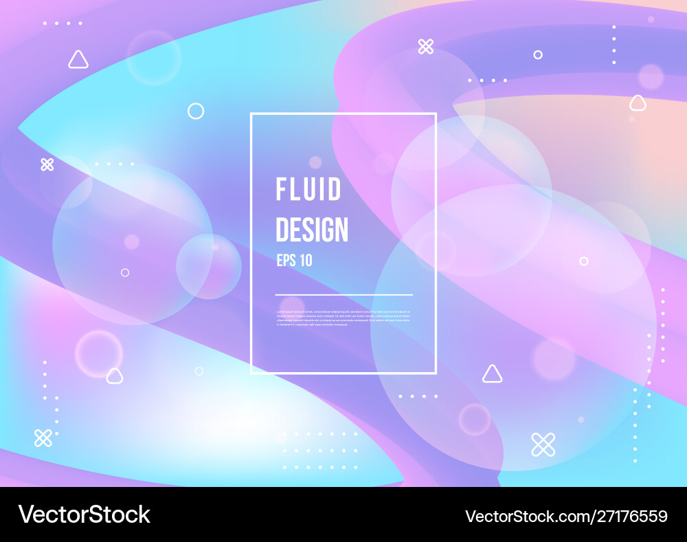 Abstract fluid color pattern neon color liquid Vector Image