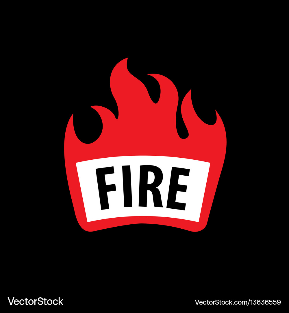 Fire logo Royalty Free Vector Image - VectorStock