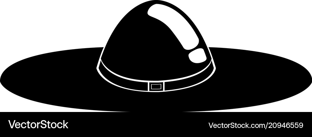 Isolated summer hat icon Royalty Free Vector Image