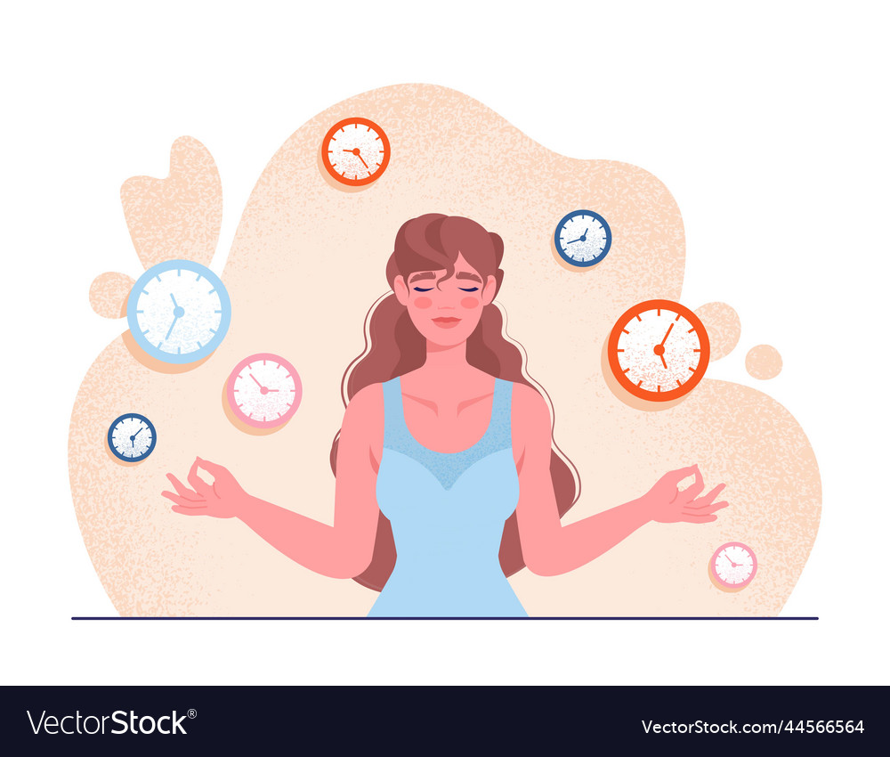 Effective time management Royalty Free Vector Image