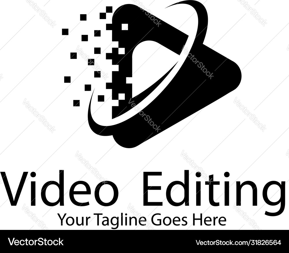 Video Editing Toolkit Logo Royalty Free Vector Image