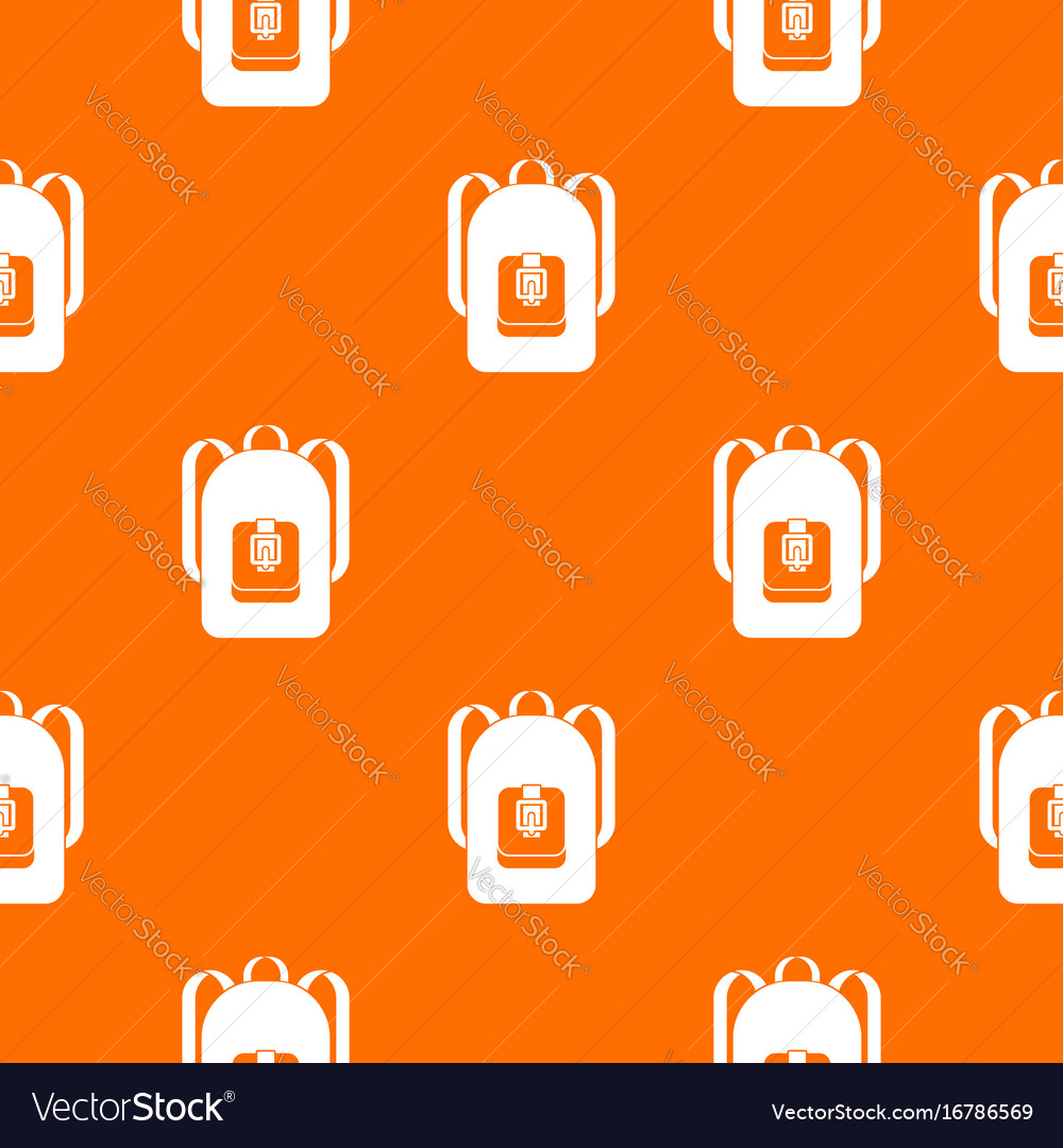 Backpack pattern seamless Royalty Free Vector Image