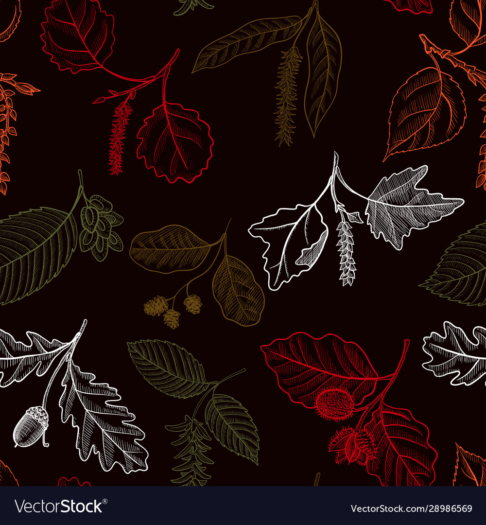Drawing seamless pattern Royalty Free Vector Image