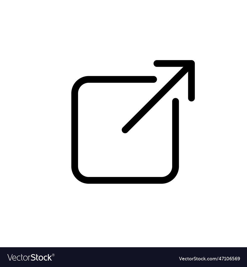 External link icon link icon hyperlink symbol Vector Image