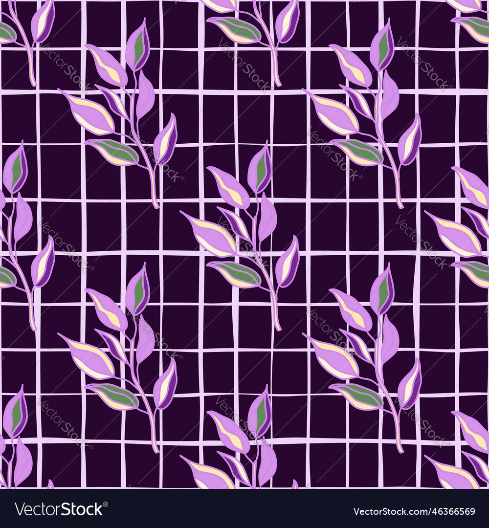 Seamless pattern branches with leaves organic Vector Image Seamless pattern branches with leaves organic Vector Image