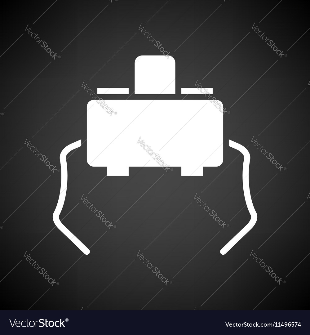 Micro button icon Royalty Free Vector Image - VectorStock