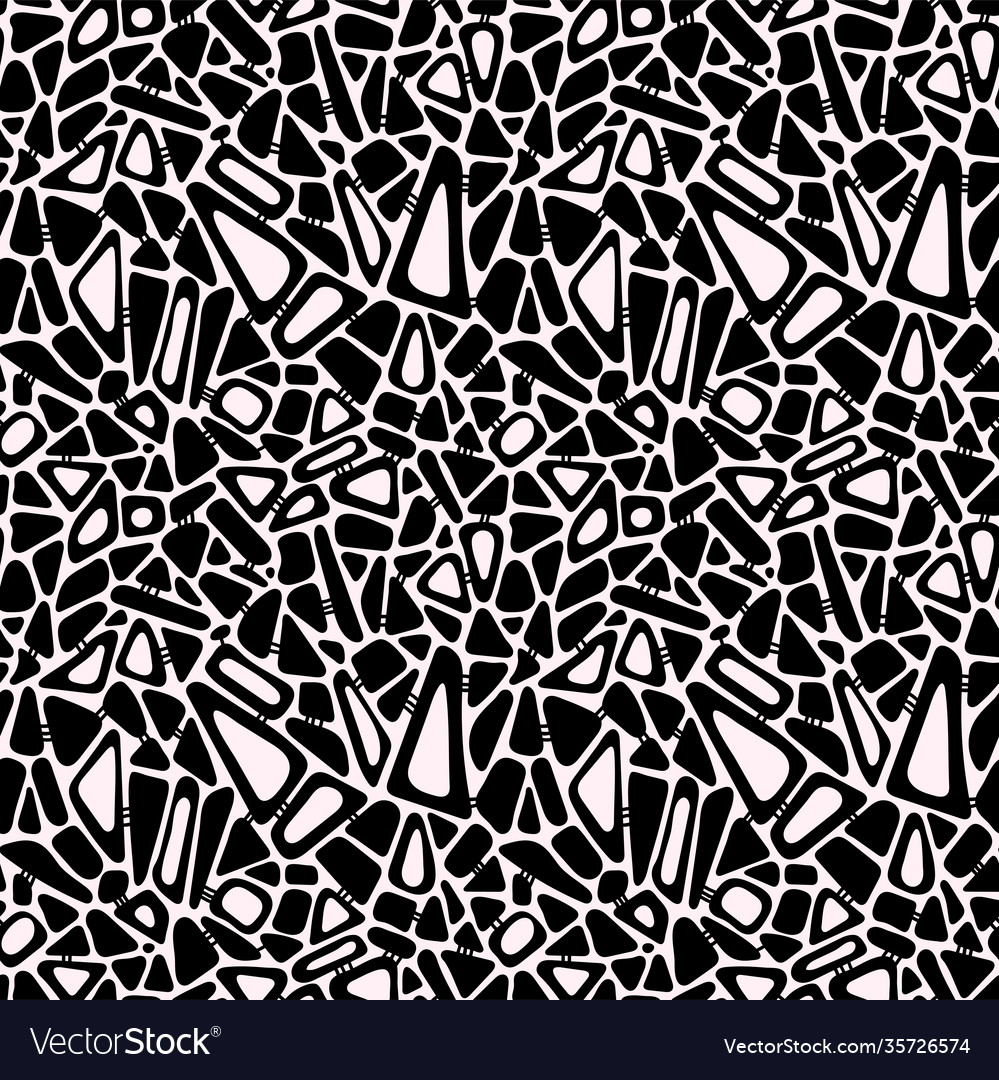 Seamless hand drawn ink pattern creative endless Vector Image