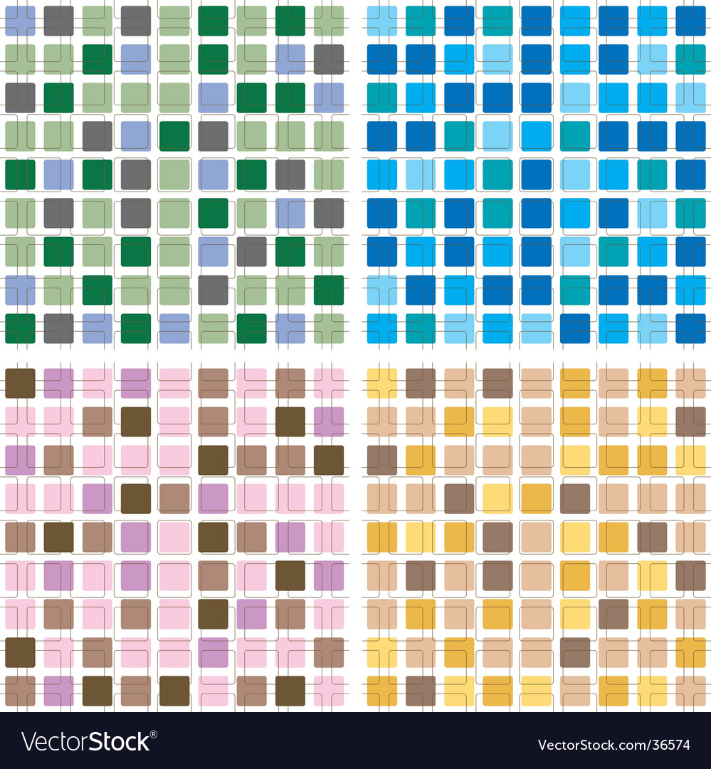 Staggered tile multi Royalty Free Vector Image