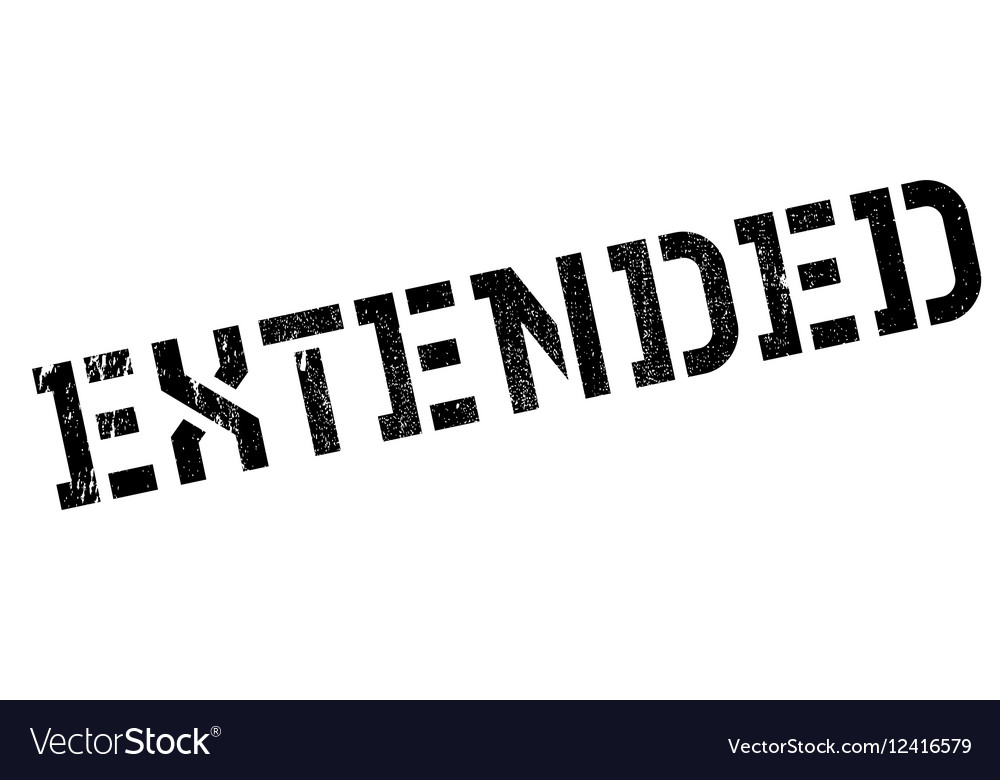 Extended rubber stamp Royalty Free Vector Image