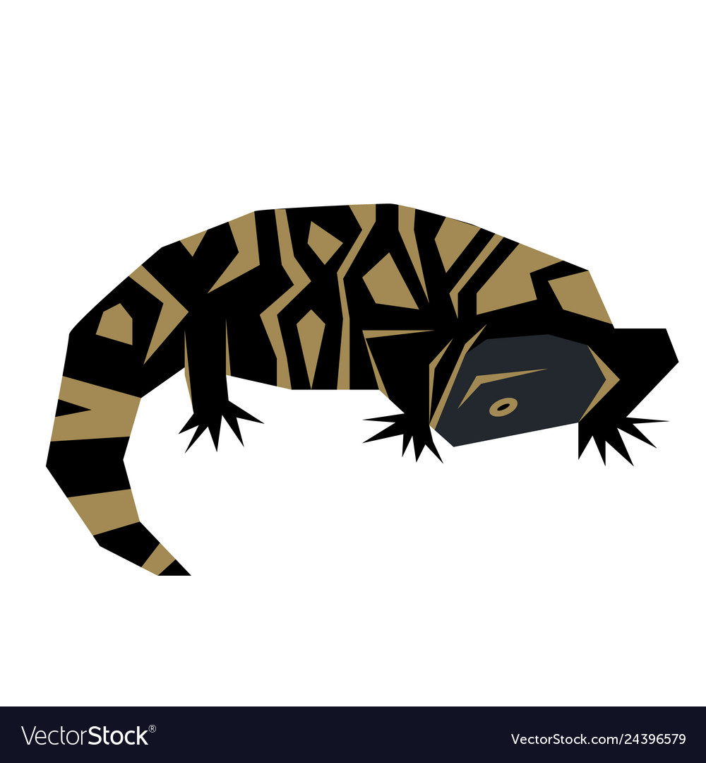 Lizard flat Royalty Free Vector Image - VectorStock