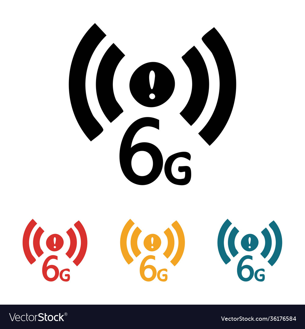 6g Royalty Free Vector Image - VectorStock