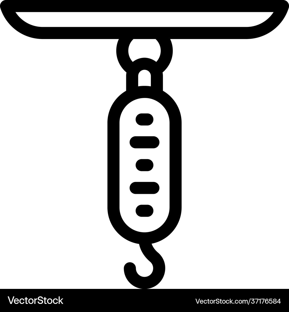 Weight hook Royalty Free Vector Image - VectorStock