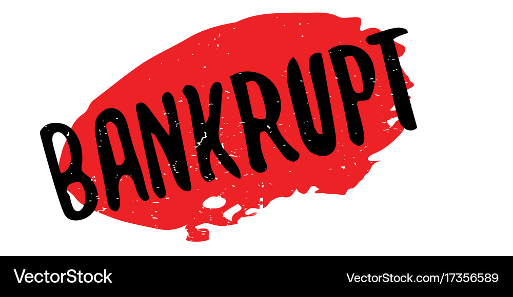 Bankrupt rubber stamp Royalty Free Vector Image
