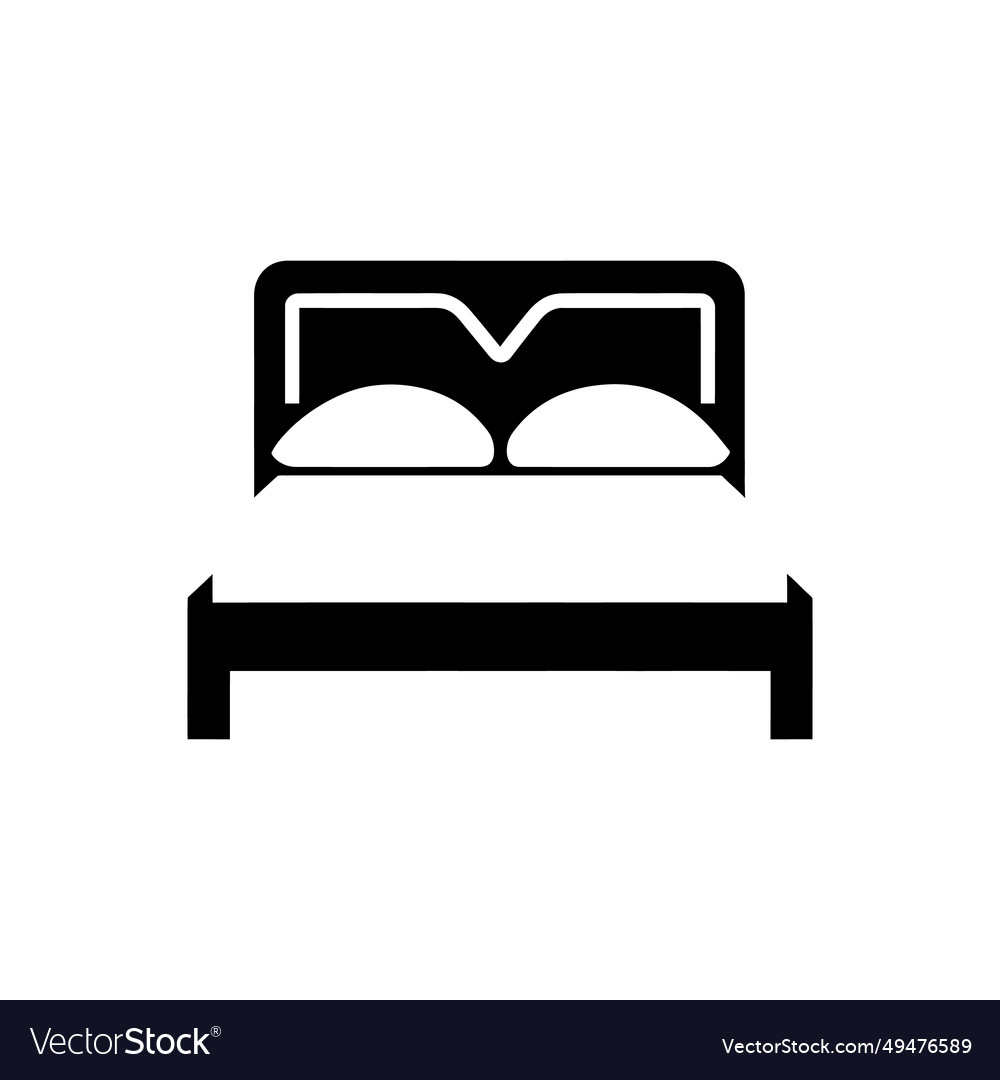 Bed icon - simple Royalty Free Vector Image - VectorStock