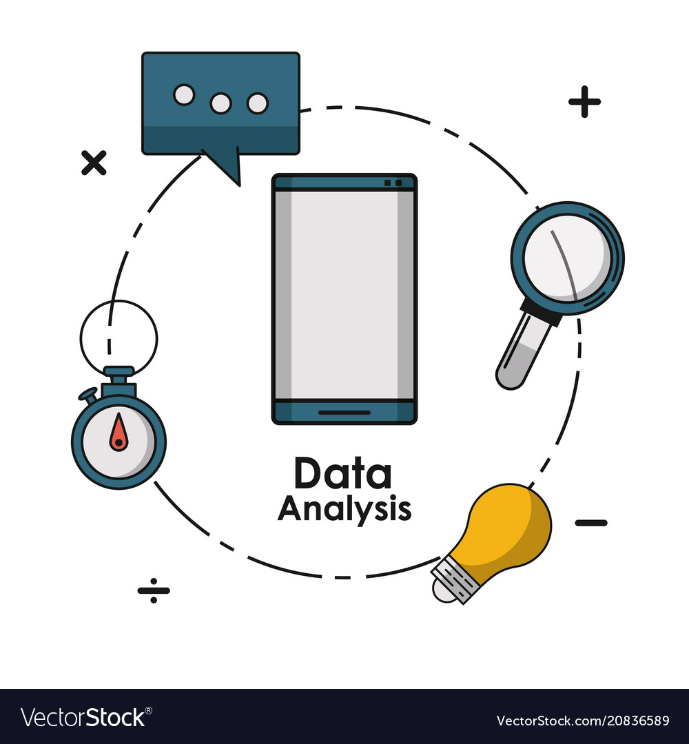 Data analysis concept Royalty Free Vector Image