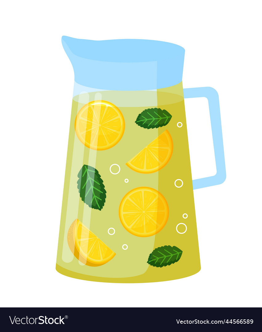 Lemonade in glass jar Royalty Free Vector Image Lemonade in glass jar Royalty Free Vector Image