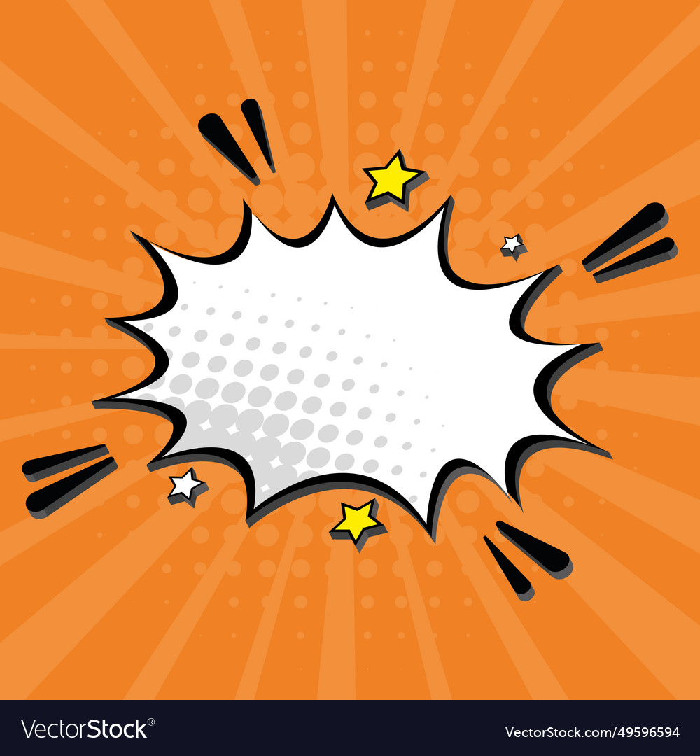Empty comic bubble chat Royalty Free Vector Image