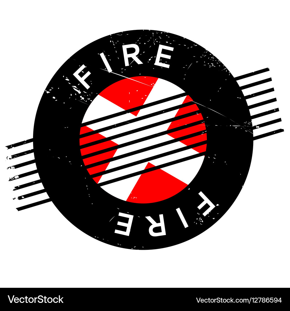 Fire rubber stamp Royalty Free Vector Image - VectorStock