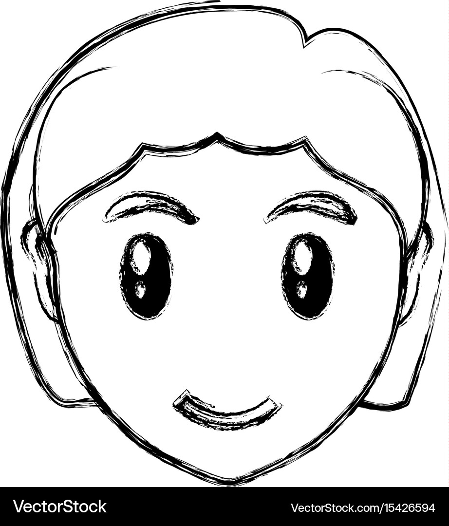 Woman face cartoon Royalty Free Vector Image - VectorStock