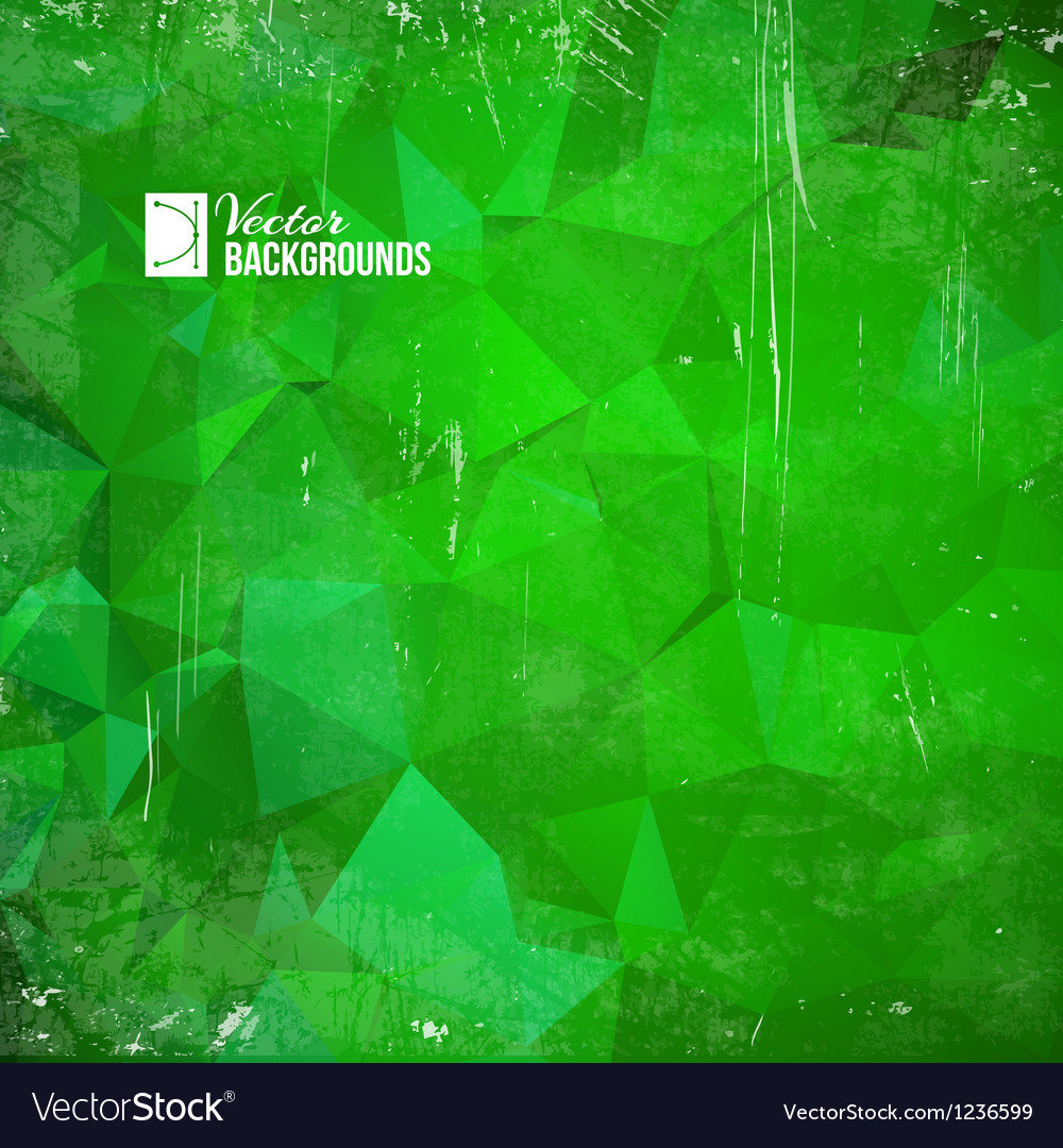 Green triangle Royalty Free Vector Image - VectorStock