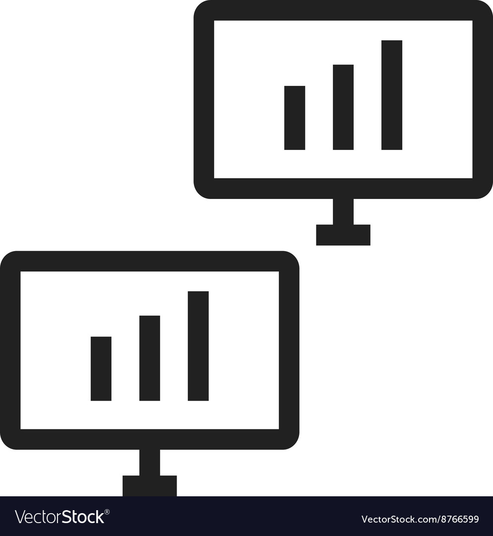 Shared signals Royalty Free Vector Image - VectorStock