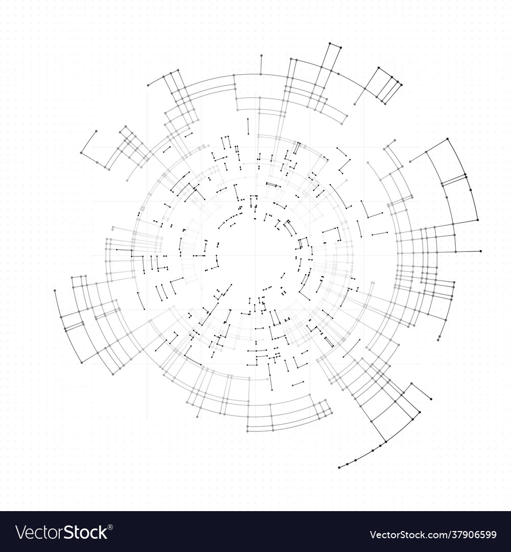 White color polygonal science background digital Vector Image