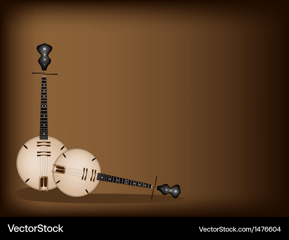 Musical dan nguyet background Royalty Free Vector Image