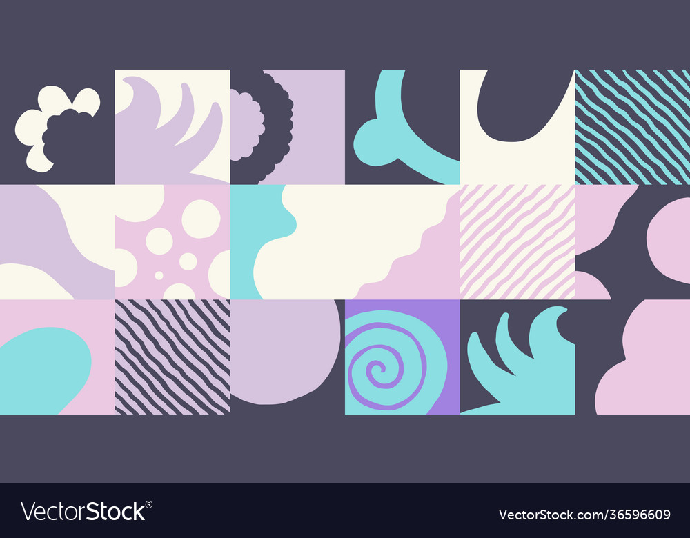 Digital collage pattern design Royalty Free Vector Image