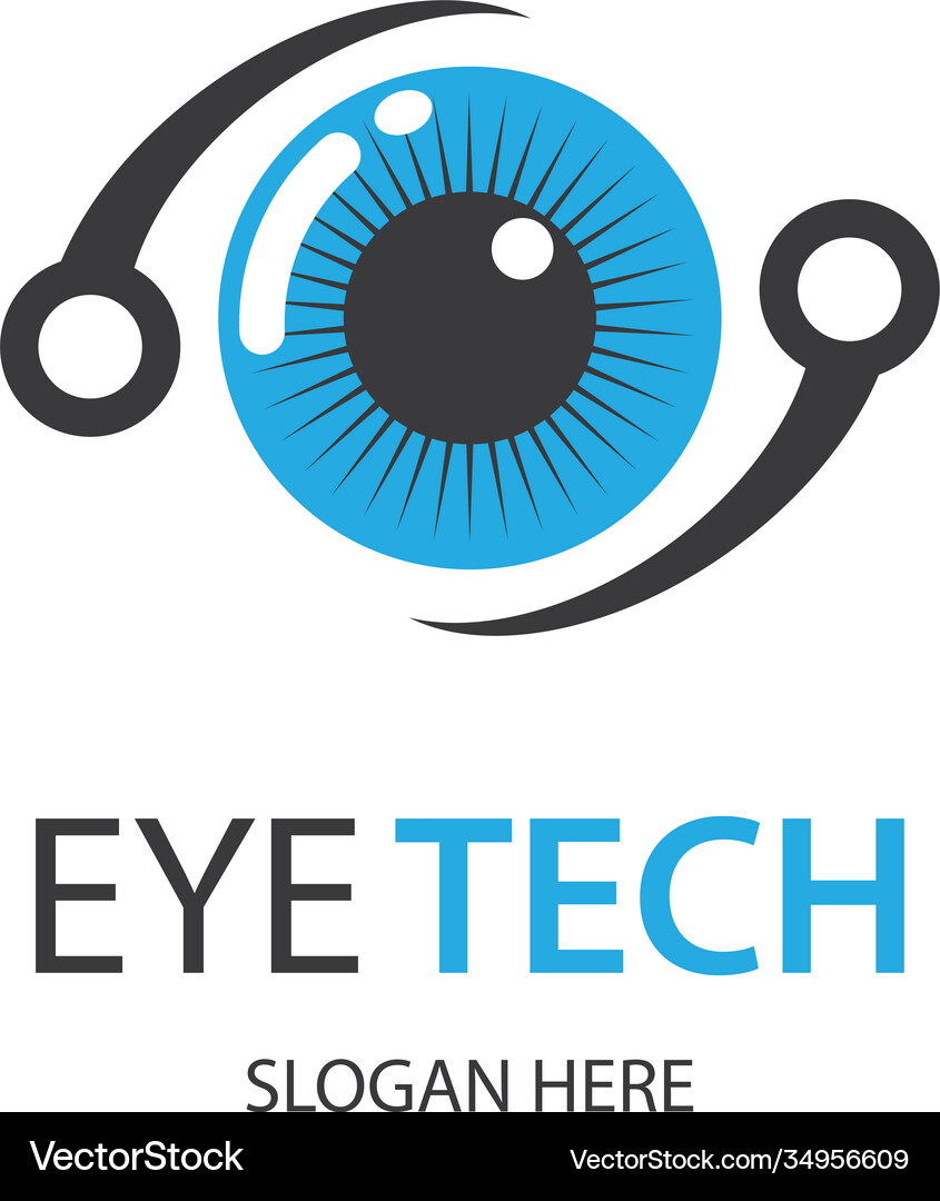 Eye tech logo images Royalty Free Vector Image