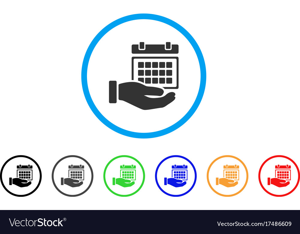 Service timetable rounded icon Royalty Free Vector Image Service timetable rounded icon Royalty Free Vector Image