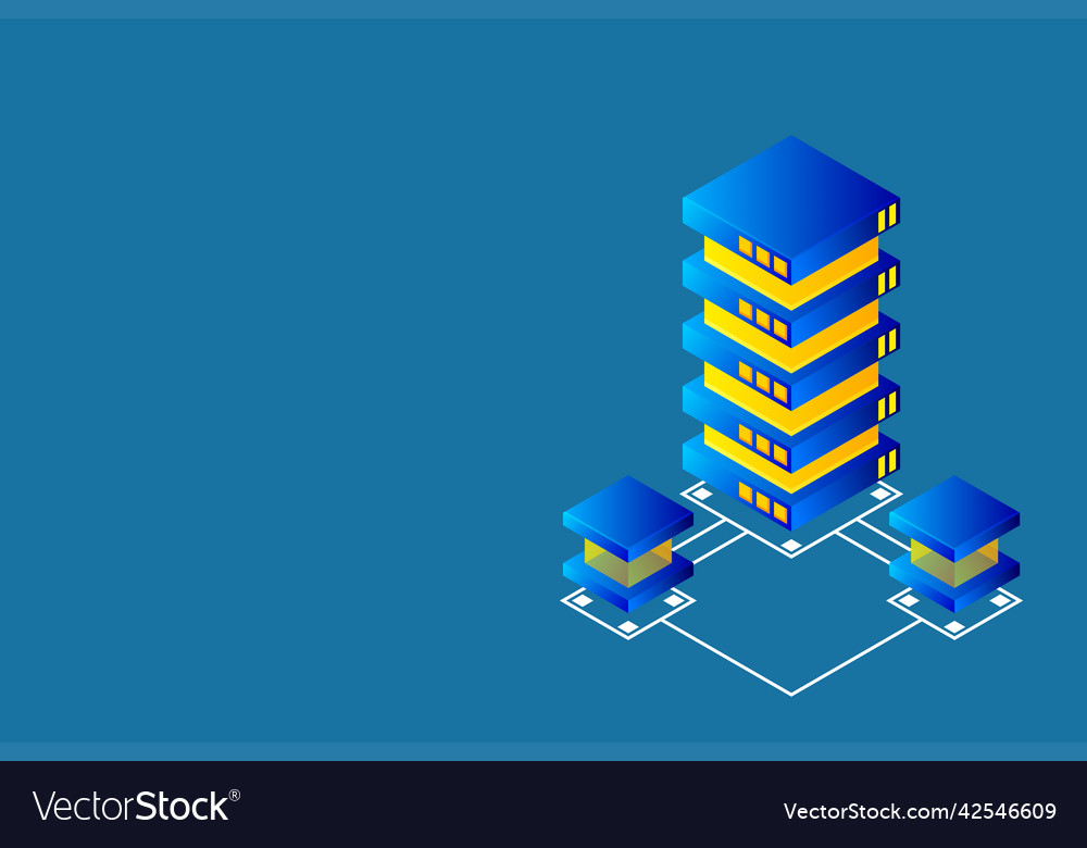 Transfer of user data to the server data flow Vector Image