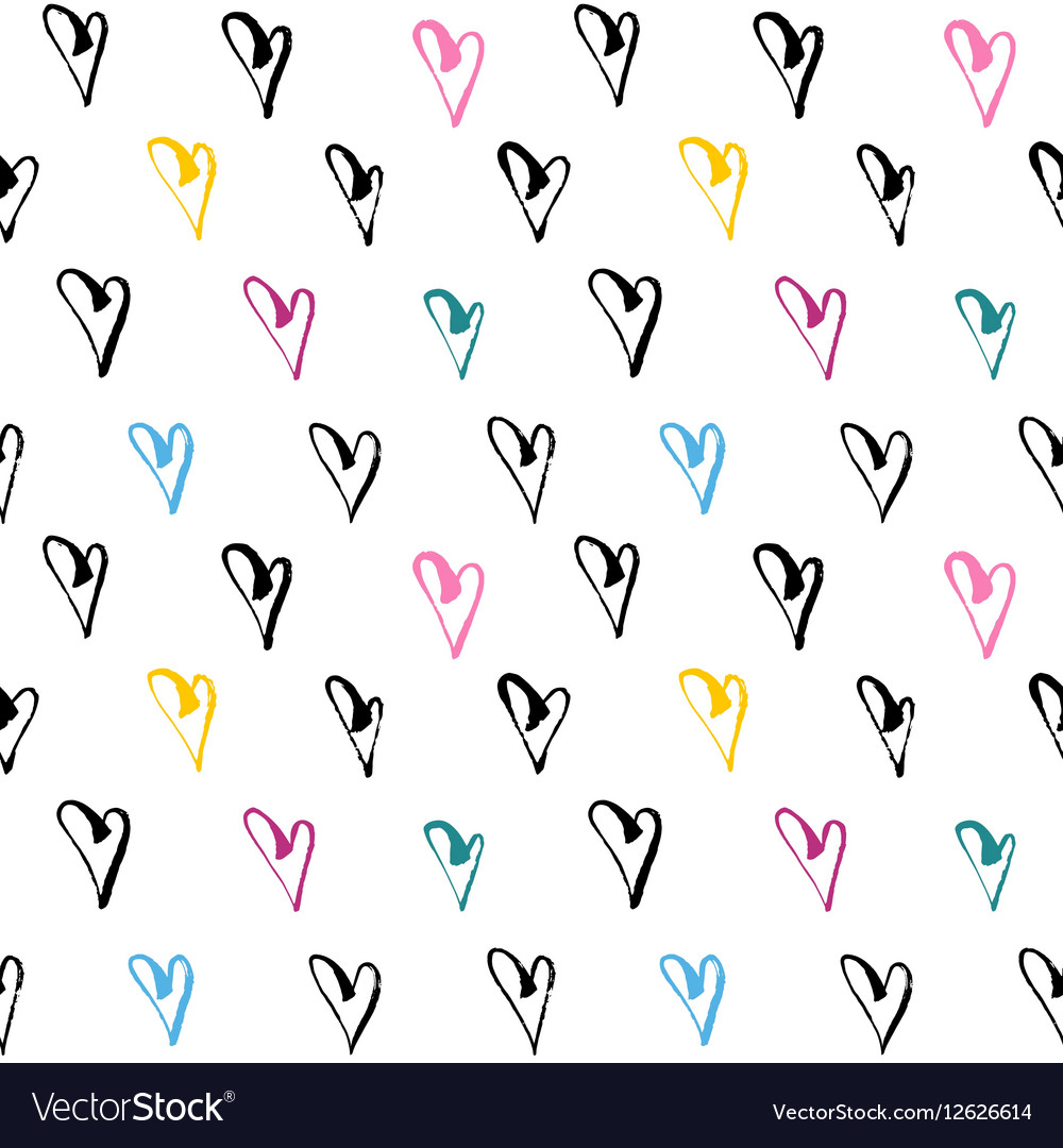 Heart seamless pattern Royalty Free Vector Image Heart seamless pattern Royalty Free Vector Image