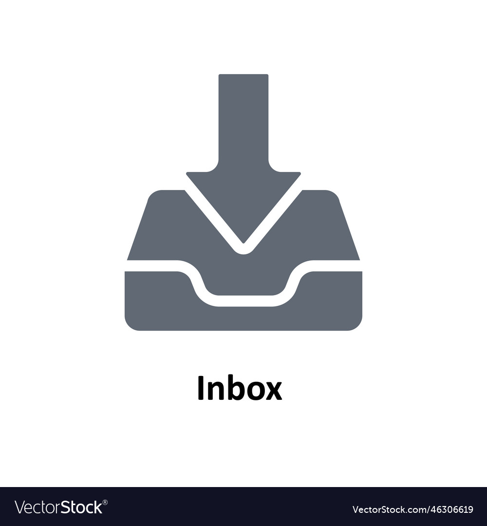 Inbox solid icons simple stock illus Royalty Free Vector Inbox solid icons simple stock illus Royalty Free Vector