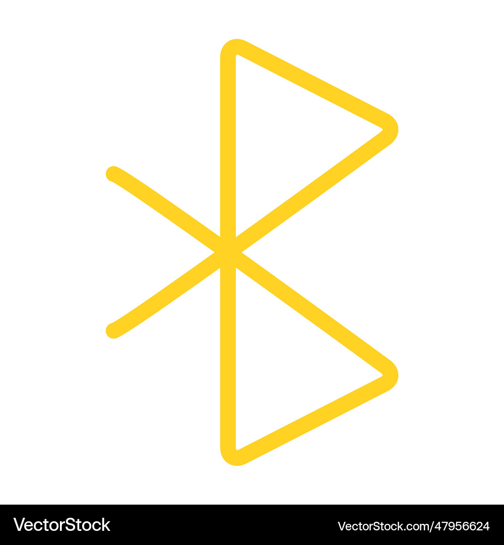 Bluetooth symbol icon Royalty Free Vector Image