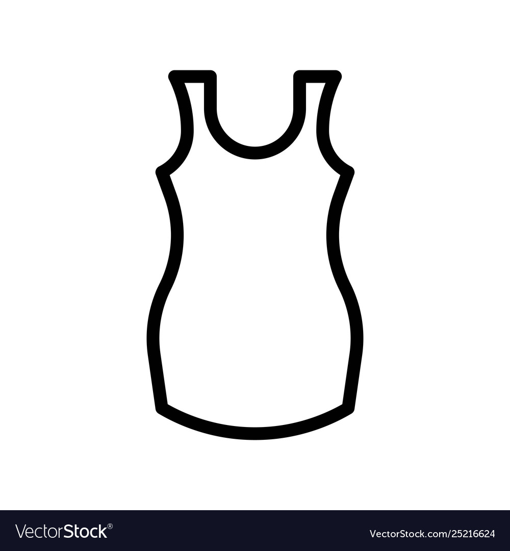 Sleeveless shirt line style icon Royalty Free Vector Image Sleeveless shirt line style icon Royalty Free Vector Image